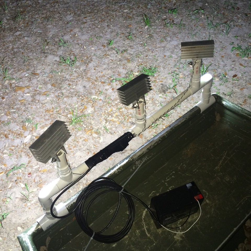 Led Flounder Gigging Light 3000 Lumens- - Head With Snap On Mount | eBay