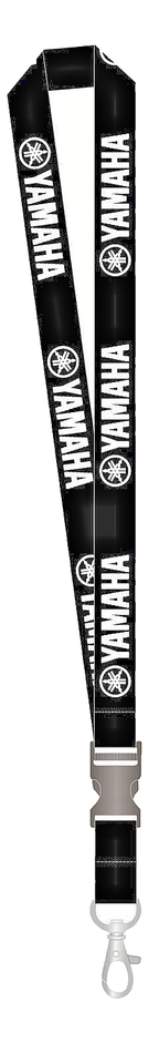 YAMAHA BLACK LANDYARD Neck Keychain Metal key Ring Strap Nylon New | eBay