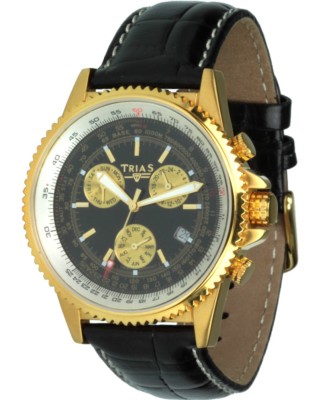 Trias Watches Cammouflage-Ii Aviator Automatic Turnable Bezel Date Men ...