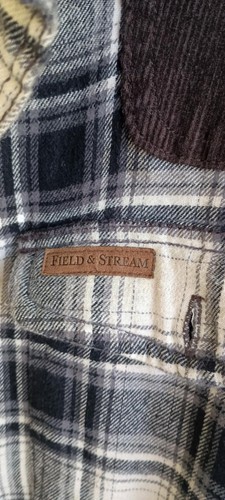 Field & Stream Men's Fleece Lined XL Plaid Flannel Jacket Corduroy ...