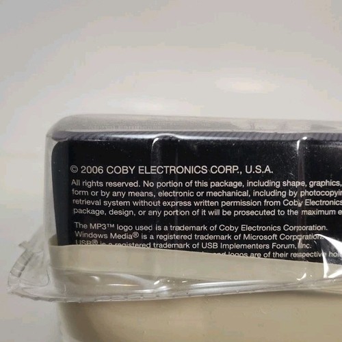 COBY MP3 Digital Music Player MP-C848 USB 256 MB Flash Drive New Sealed ...