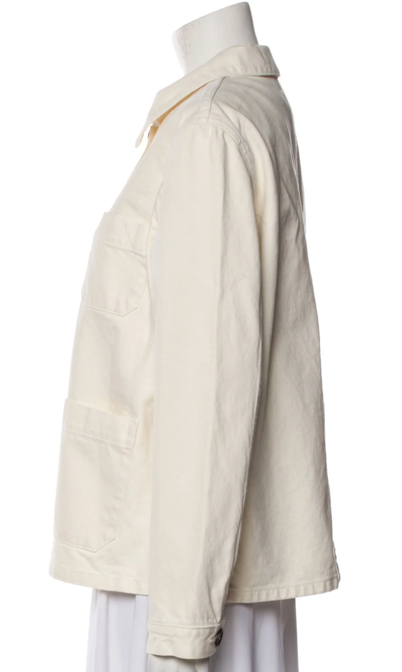New with tags The Row $1190 off white Denim Kurt Jacket, XS | eBay