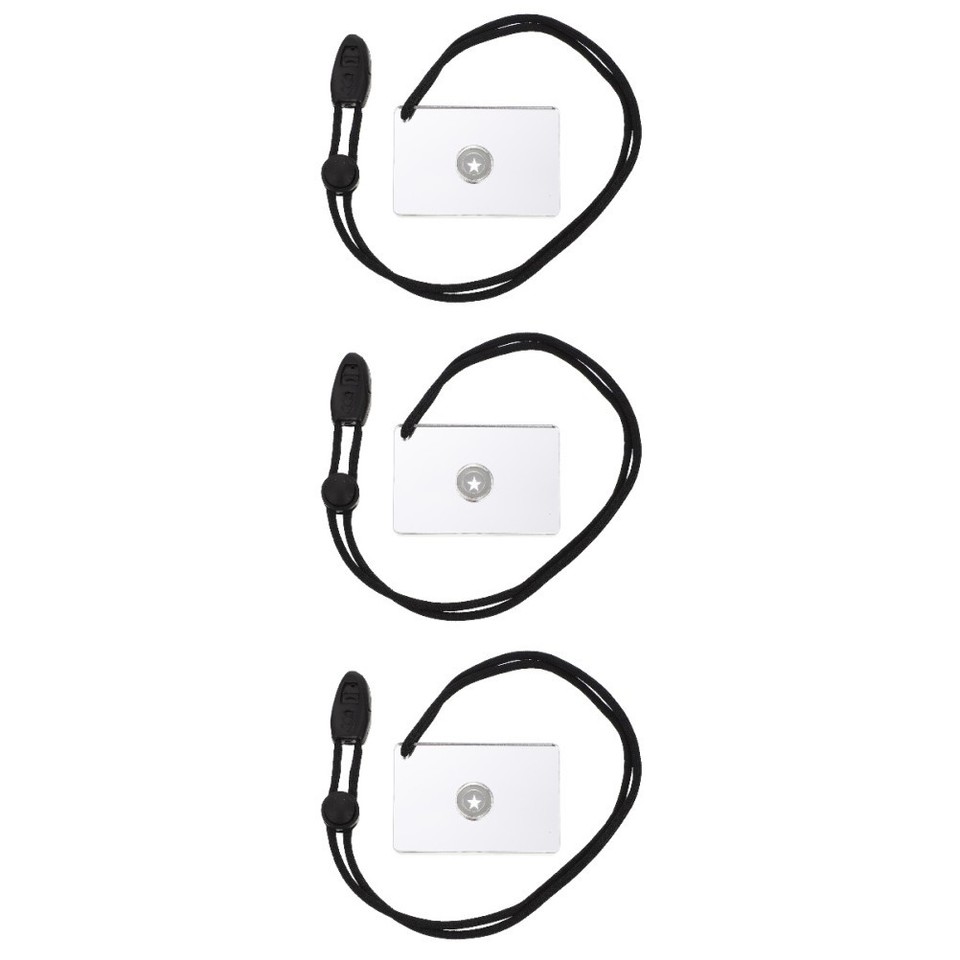 3pcs Signal Mirror Survival Mirror Multifunction Mirror Reflective ...