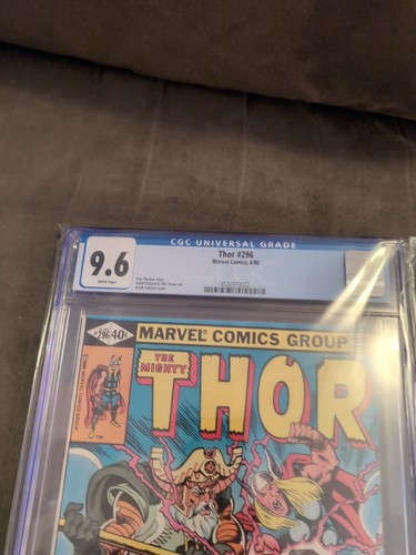 The Mighty Thor #296 6/80 CGC 9.4 Marvel White Odin Roy Thomas Keith ...