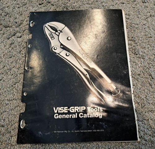 1981 Vise-Grip Tools General Catalog Petersen Mfg. Co. | eBay