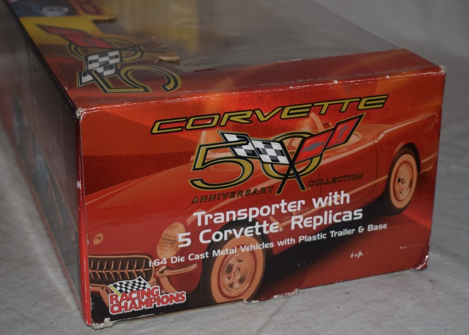 Racing Champions Chevrolet Corvette 50th Anniversary Transporter w/ 5 ...