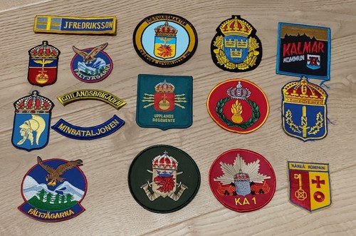 RARE 16x LOT OF SWEDEN MILITARY ARMY AIR FORCE NAVY + POLICE PATCHES | eBay