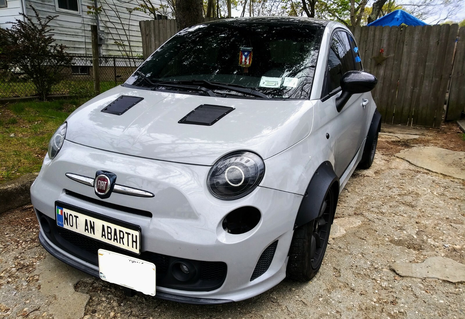 Fiat 500/Abarth Mas Speed flare kit wide body kit direct fit (Us&uk ...