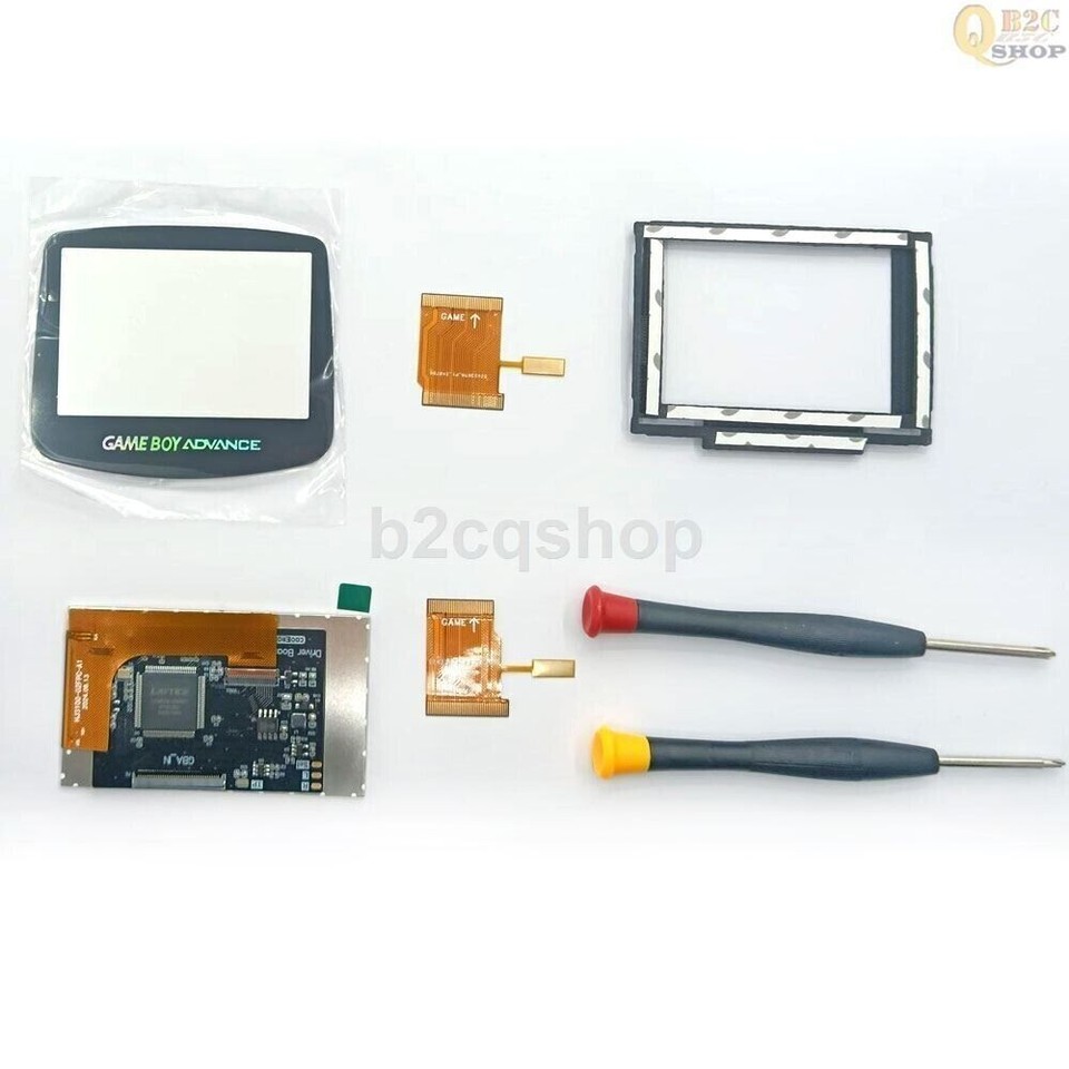 Gba Gameboy Advance Ips Lcd Backlight Kit Highlight Drop In No Solder 3215