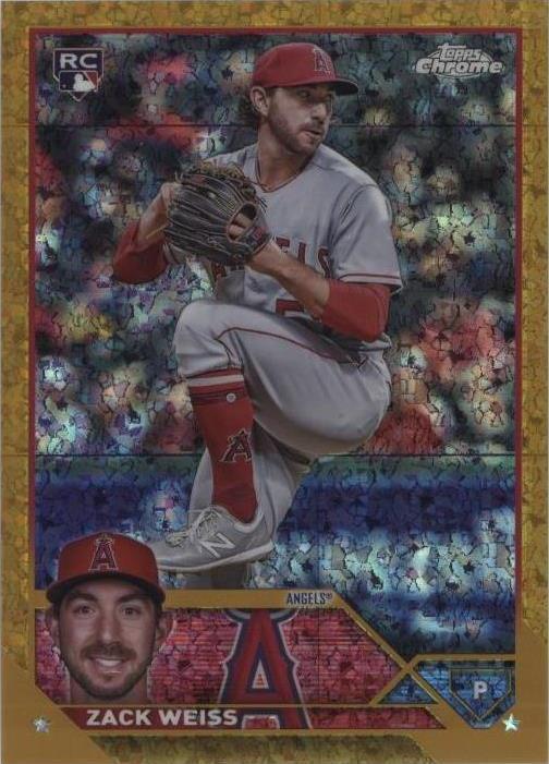 2023 Topps Chrome Update Series - Zack Weiss #USC155 Gold Mini-Diamond ...