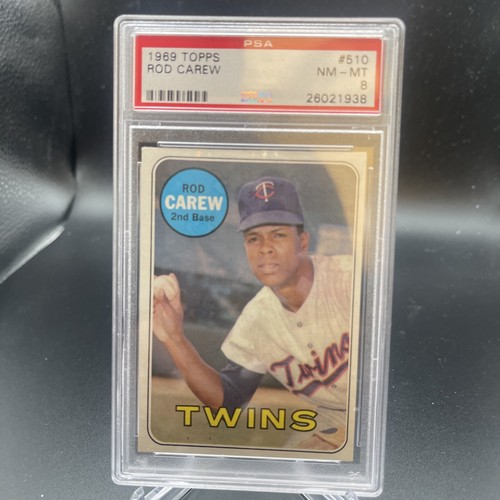 1969 Topps Baseball Cards #510 Rod Carew Twins HOF PSA 8 NM-MT | eBay