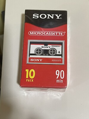 SONY MICROCASSETTE MC 90. 10 PACK 90 MINUTES | eBay