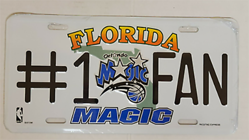 ORLANDO MAGIC #1 FAN Metal License Plate Official NBA | eBay
