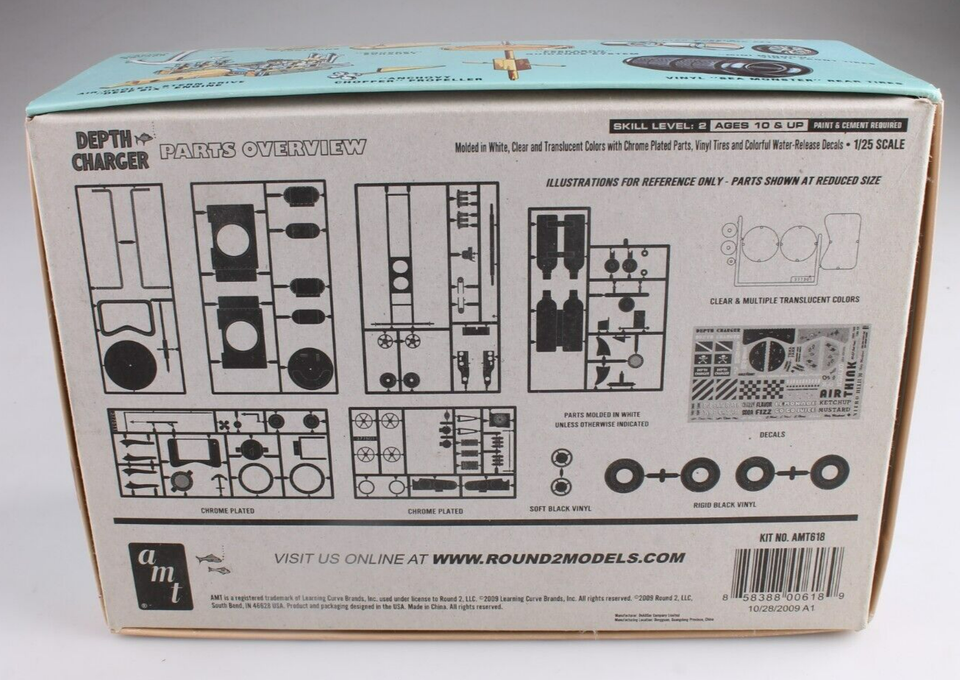 AMT Retro Deluxe 1:25 Depth Charger Show Rod Model Kit AMT618 2009 NWOS ...
