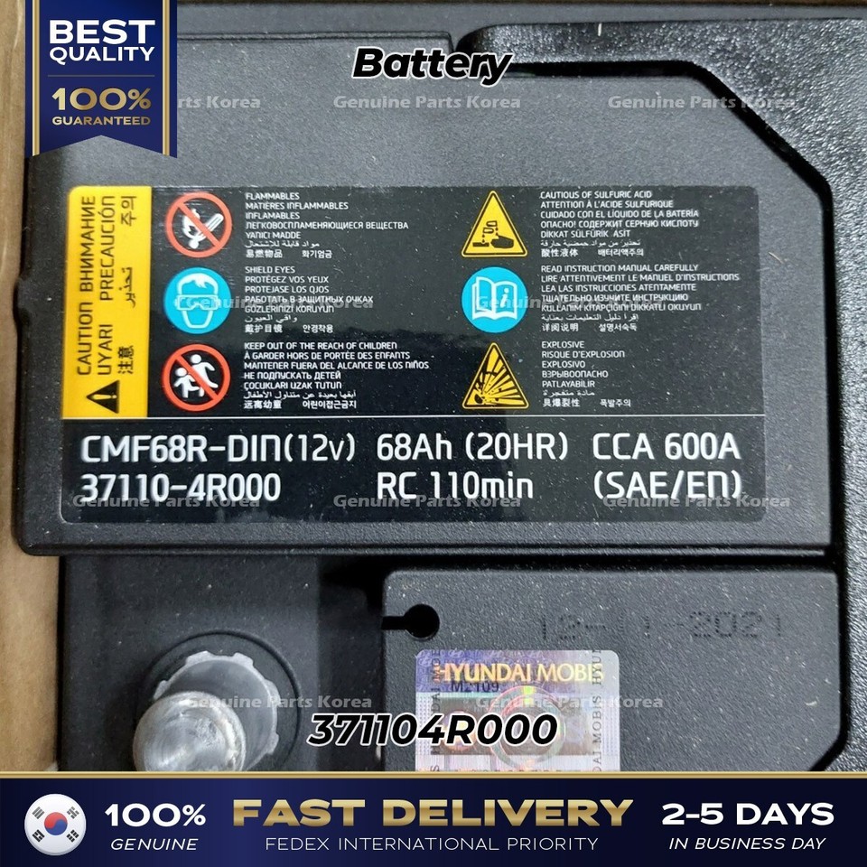 ⭐Genuine⭐ Battery 371104R000 for Hyundai Sonata Hybrid Kia Optima ...