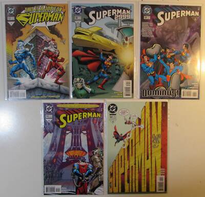 1998 Superman Lot of 5 #132, 136, 138, 140, 141 DC 2nd Series Comic ...