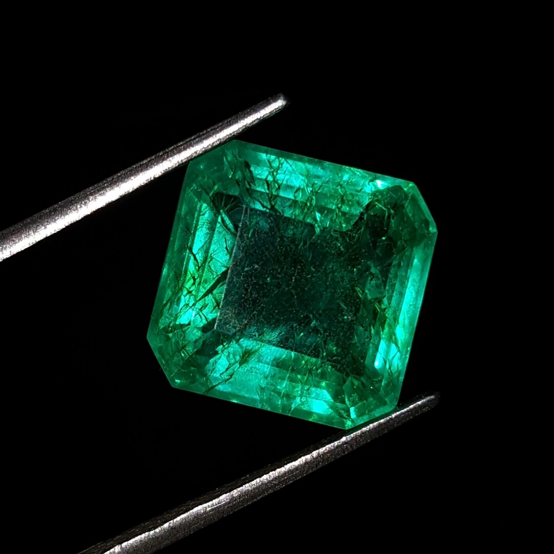 Natural Loose Gemstone Certified Emerald Transparent Emerald Gems 10.02 ...
