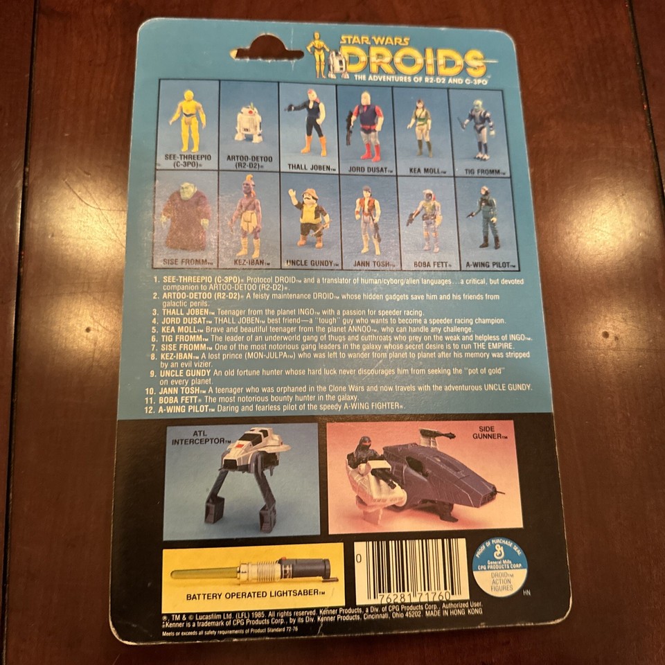 Kea Moll 1985 DROIDS STAR WARS Vintage Original NEW Sealed | eBay