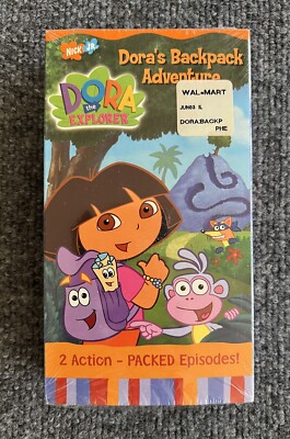 Nickelodeon 2002 Dora The Explorer Backpack Adventure VHS Video Tape ...
