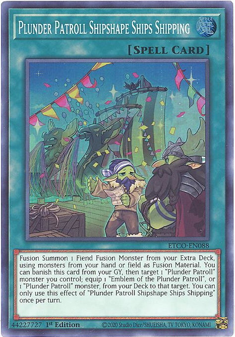 Yu-Gi-Oh Card - ETCO-EN088 - PLUNDER PATROLL SHIPSHAPE SHIPS SHIPPING ...
