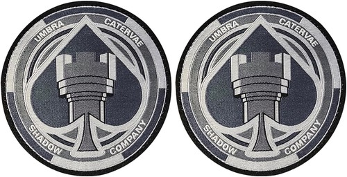 Umbra Catervae Shadow Company Woven Patch | 2PC HOOK BACKING 3.5"x3.5 ...