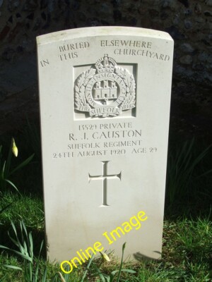 Photo 6x4 Buried Elsewhere Little Cornard The military grave of R J ...