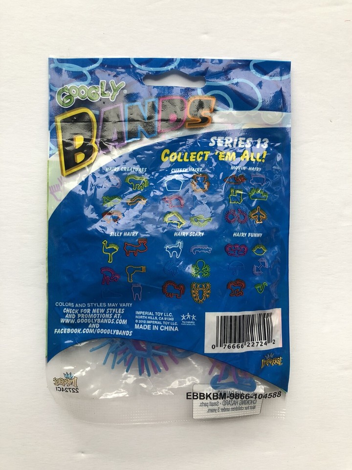 NWT Googly Bands Body Part Bone Foot Lung Man Shaped Rubber Bracelet 12 ...