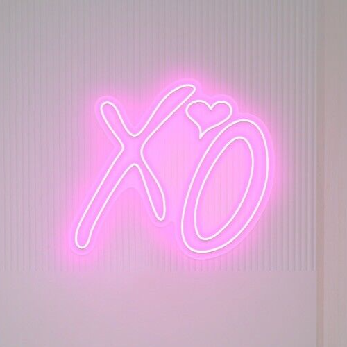 XO Custom Neon LED Wall Light Sign Symbol in Light Pink 50 cm | eBay