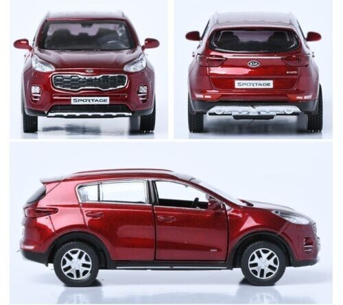KIA Motor SPORTAGE QL Red car Mini Diecast 1:38 Scale Miniature Display ...