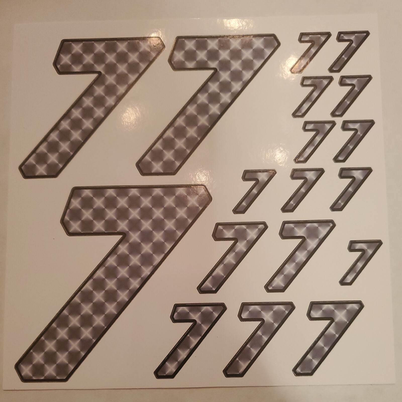 Silver Engine Turn #7’s Vinyl Decals 1/10-1/12 | eBay