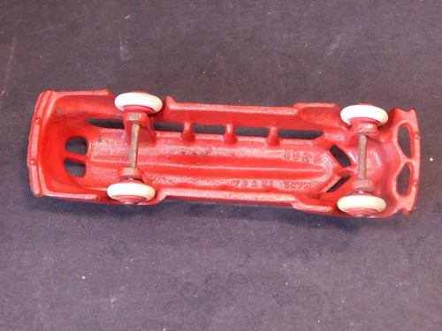 Vintage Original Hubley Cast Iron Toy Red Bus 5 3/4" 1930s Greyhound ...