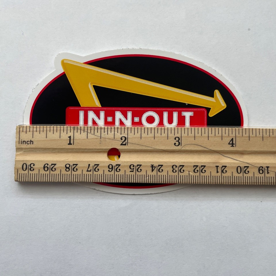 IN-N-OUT Sticker Yellow Arrow Logo | eBay