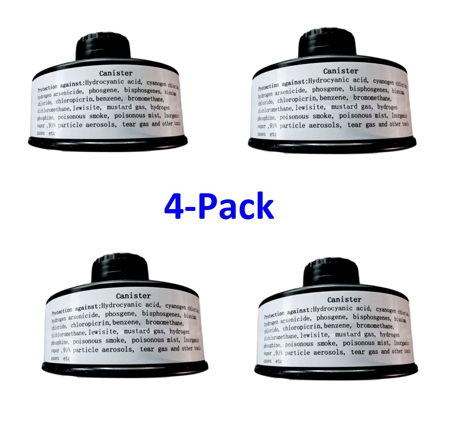 KYNG Gas Mask Filter 4-PACK 40mm NATO NBC Filter/Fits CBRN Masks / 10 ...