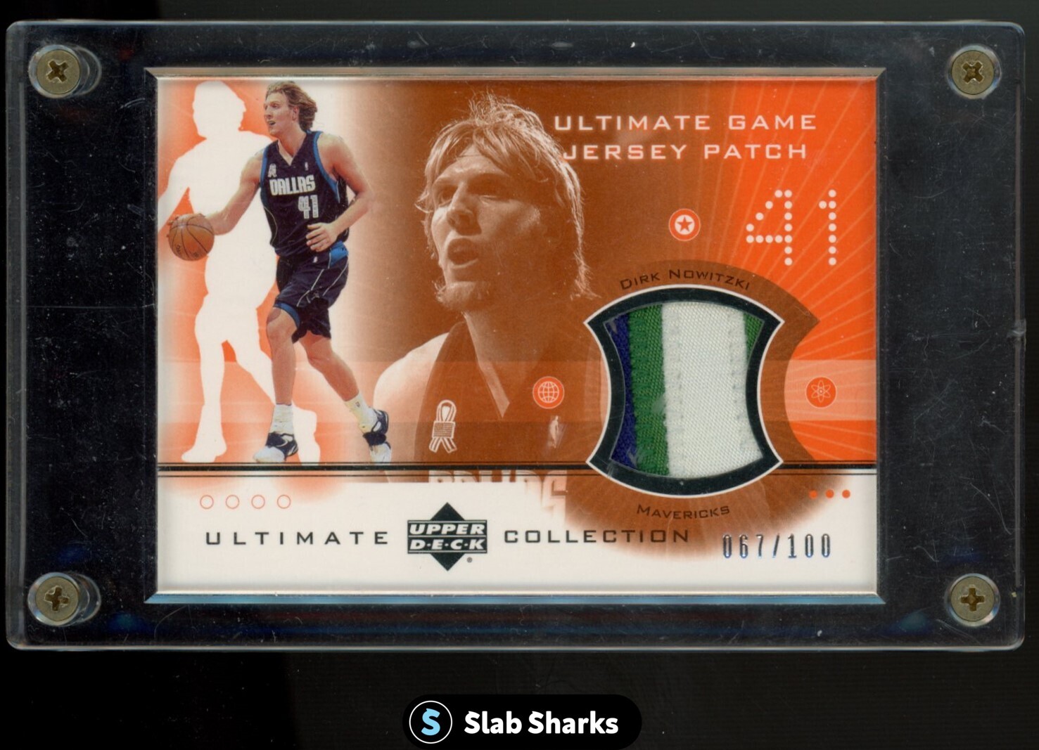 2002 UPPER DECK ULTIMATE COLLECTION DIRK NOWITZKI 3 CLR PATCH /100 NOP ...