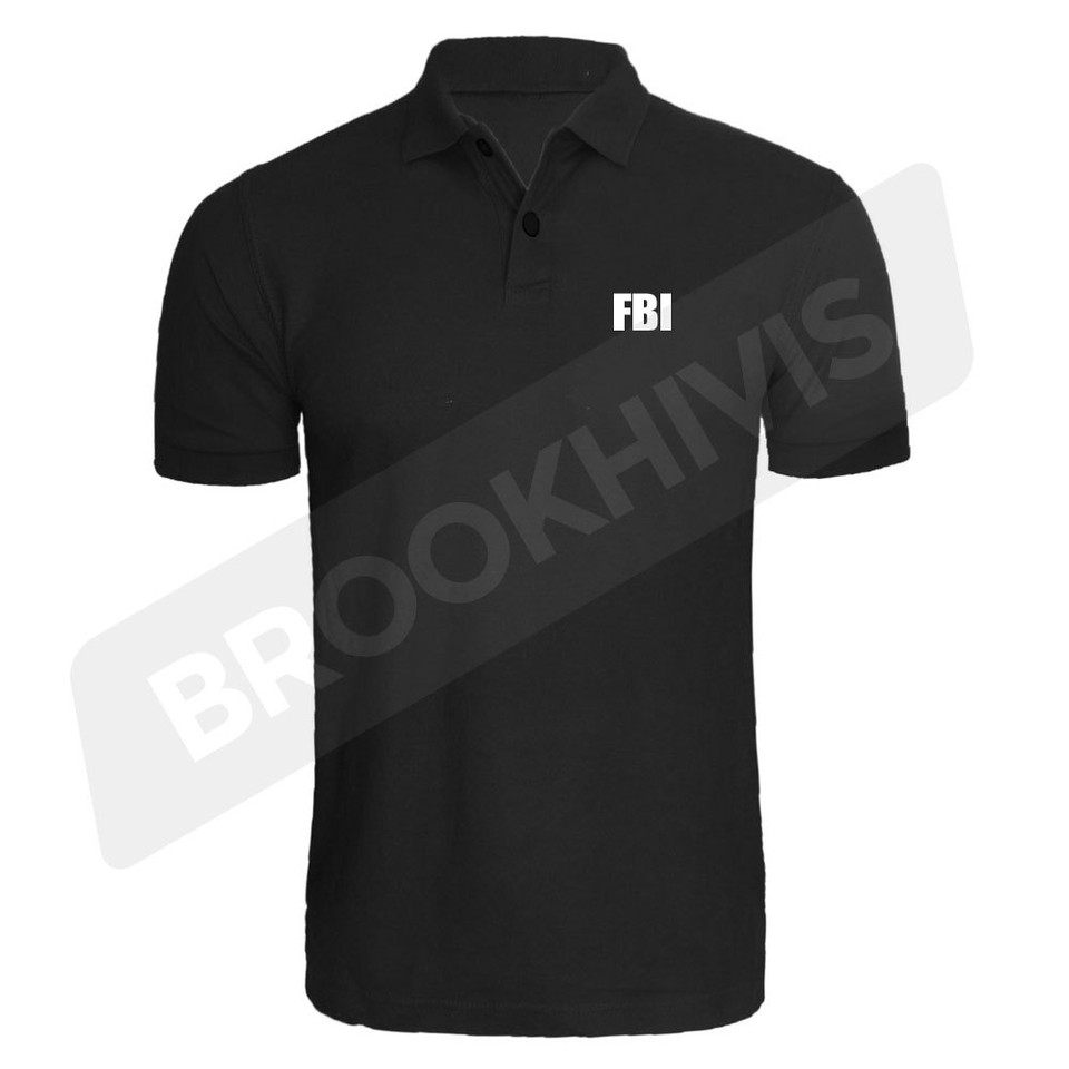 FBI POLO SHIRT PIQUET TOP FEDERAL BUREAU OF INVESTIGATION WORK WEAR ...