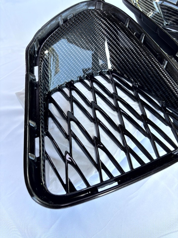 Lexus RC F GS F OEM Radiator Grille Garnish Pair in Carbon Fiber | eBay