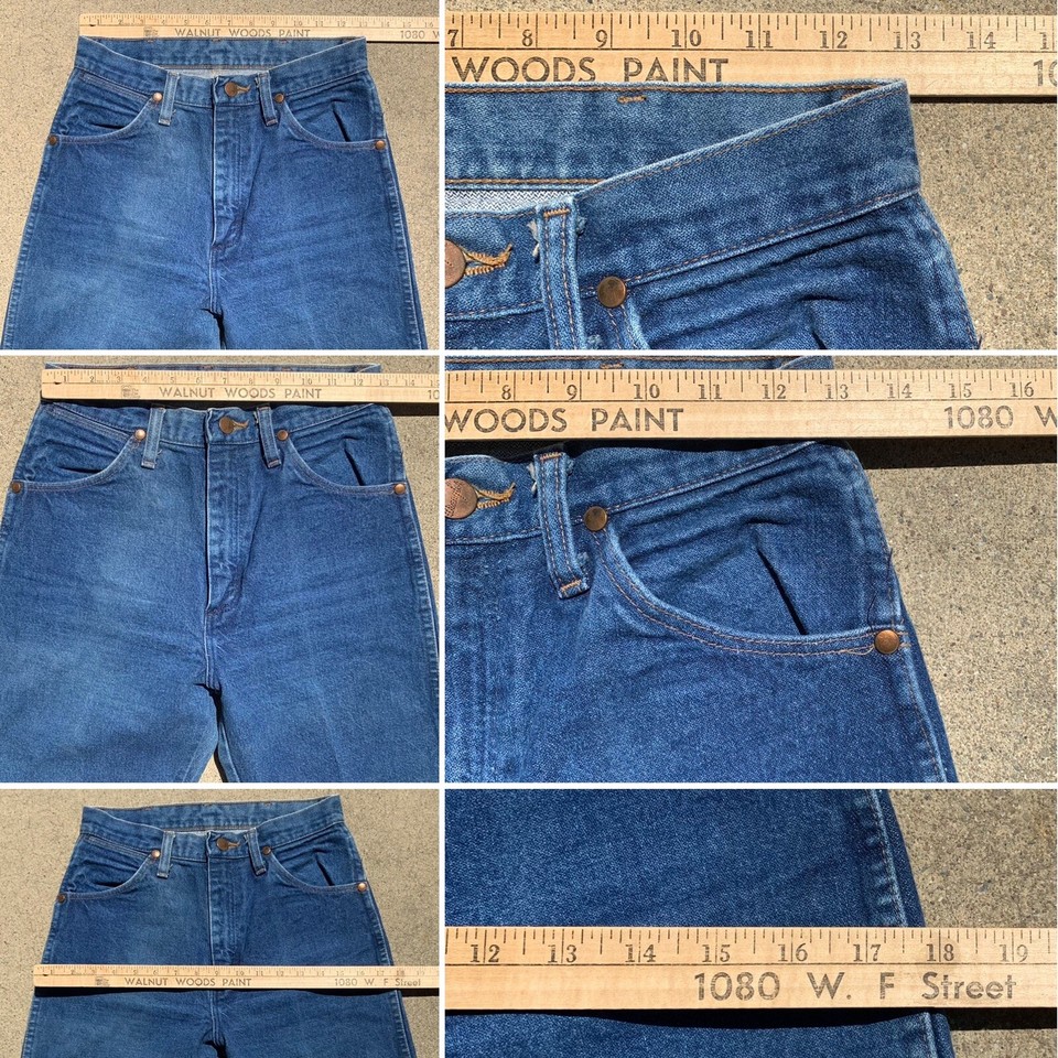 vintage Wrangler Jeans high waist 13MWZG size 7 X 36 27” Waist Made In ...