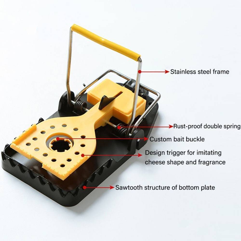 6 x Traps Intruder Reusable Mousetrap Very Easy Set Spring Mouse Trap ...