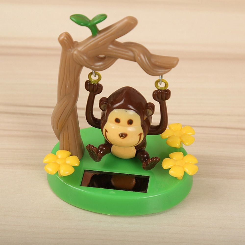 Solar Powered Dancing Toys Desktop Ornaments Monkey Swinging Dancer Toy ...