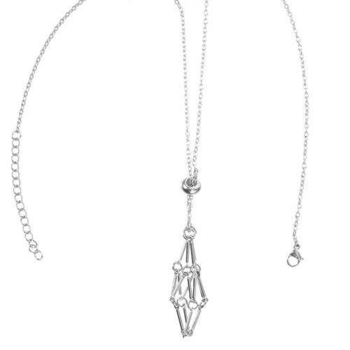 Silver Color Crystal Net Metal Necklace Chain Necklaces Daily Wear ...