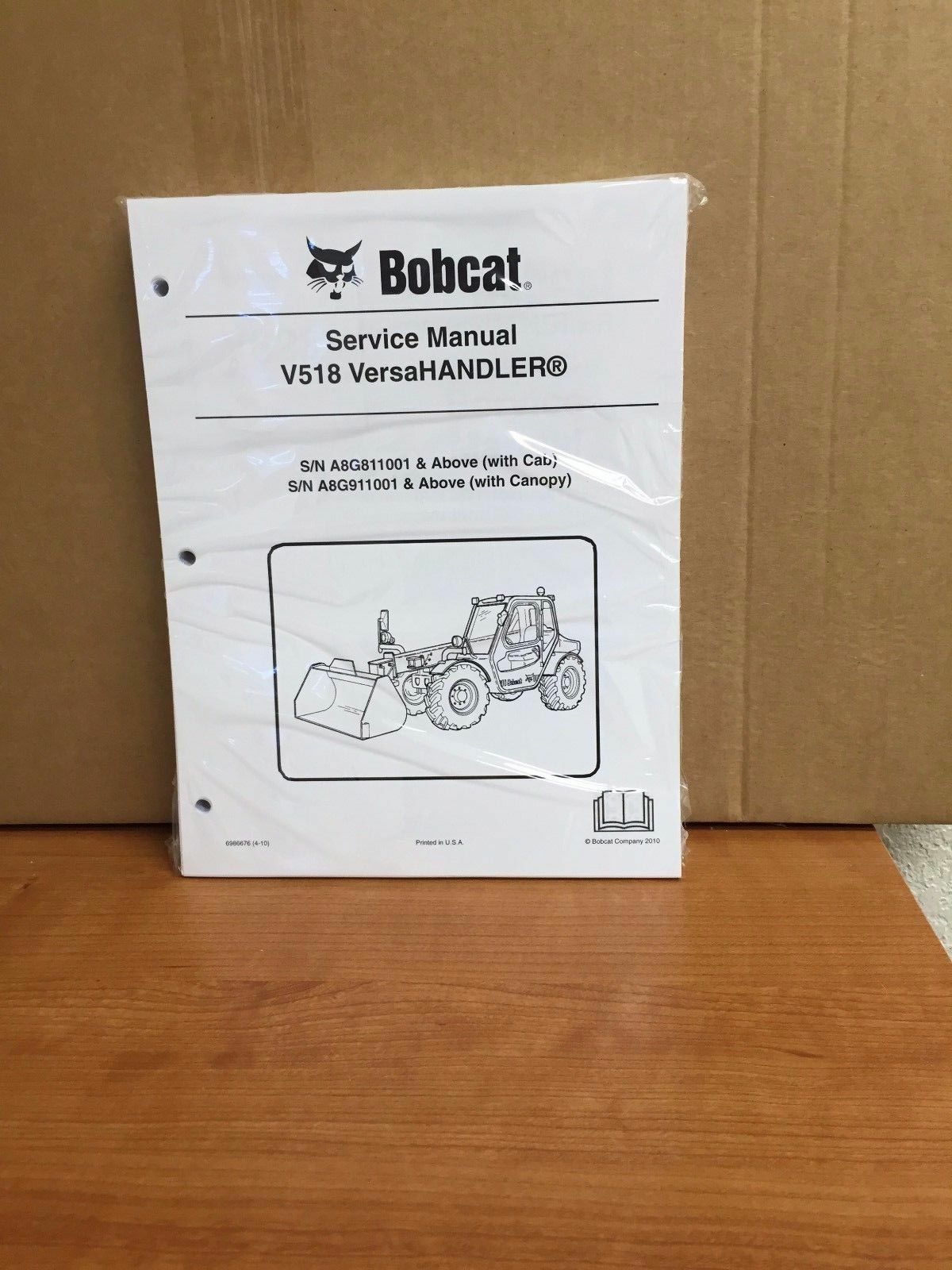 Bobcat V518 Telehandler Service Manual Shop Repair Book 3 Part Number ...