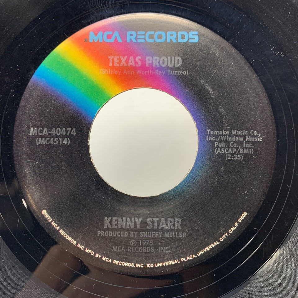 Kenny Starr Blind Man in the Bleachers / Texas Proud 45 MCA 1975 | eBay