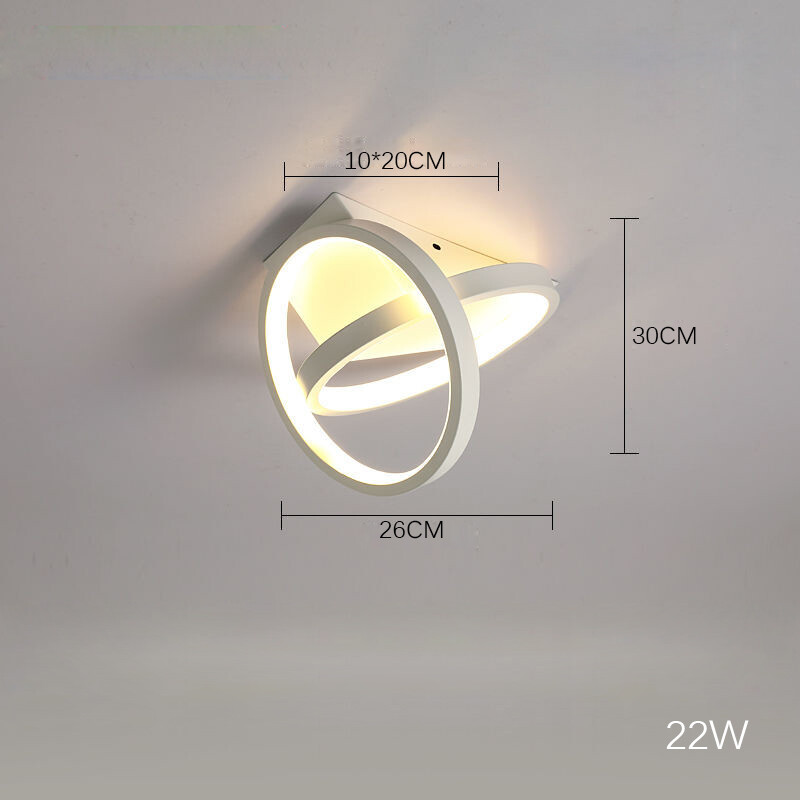 Modern LED Ceiling Light Night Lamp Hallway Balcony Aisle Porch Lustre ...