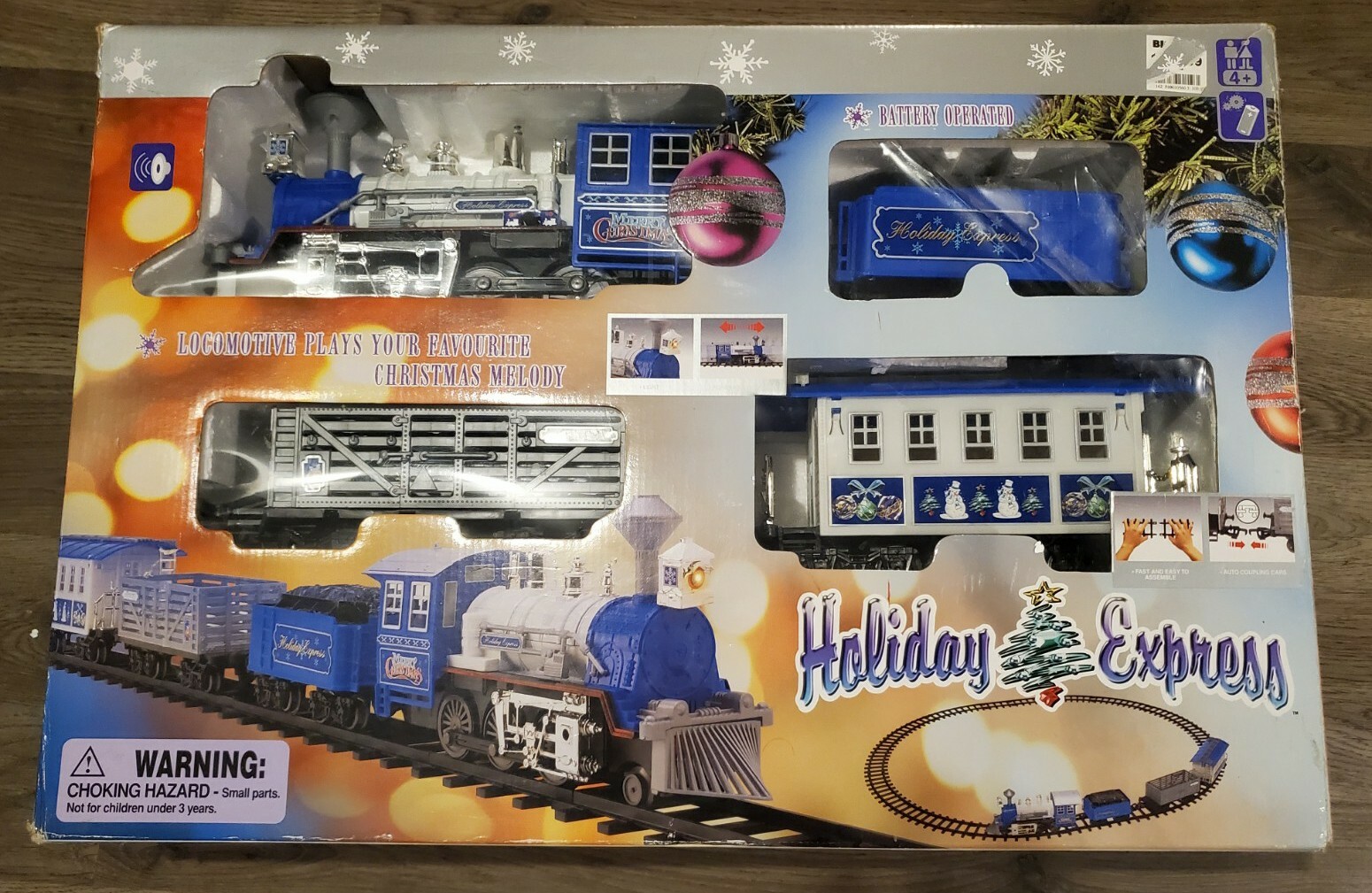 Christmas HOLIDAY EXPRESS Toy TRAIN SET ~ Battery Operated with TRAIN ...