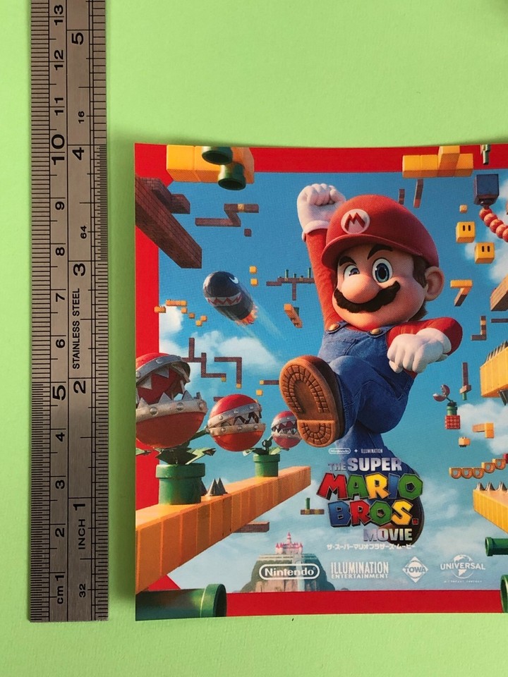 The Super Mario Bros Movie limited Sticker Japan Nintendo b | eBay