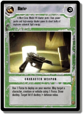SWCCG: Blaster [Ungraded] Premiere SW Star Wars CCG Decipher | eBay