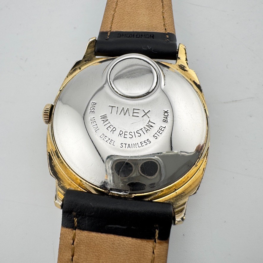 Vintage 1970's Timex Electric 34mm Men's Watch w/ New Leather Strap | eBay