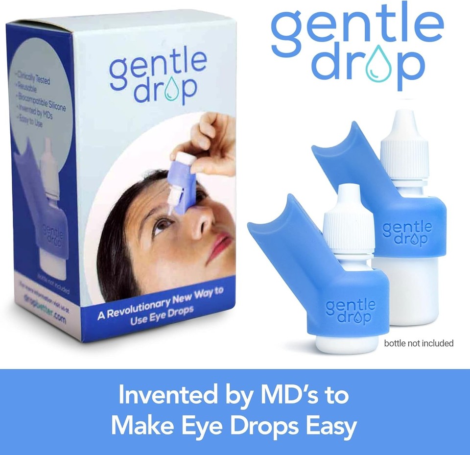 Eye Drop Guide | Reusable Silicone Aid to Help Aim Most Eyedrop Bottles ...