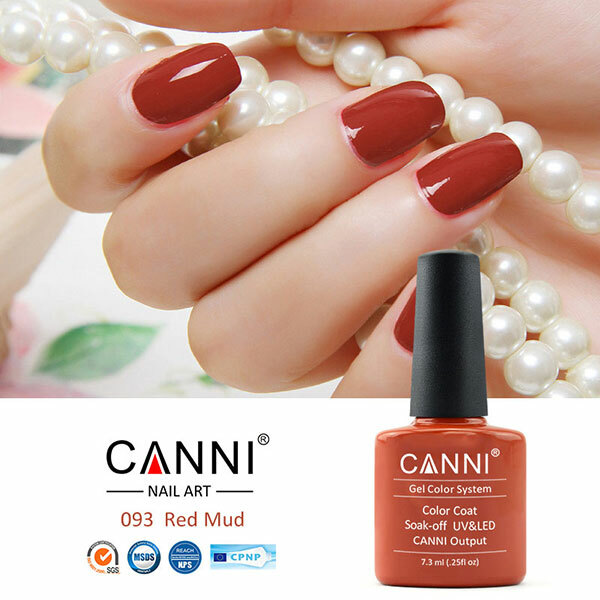 CANNI Nail Gel Polish Colour Coat 7.3ml Soak Off UV / LED Metallic ...
