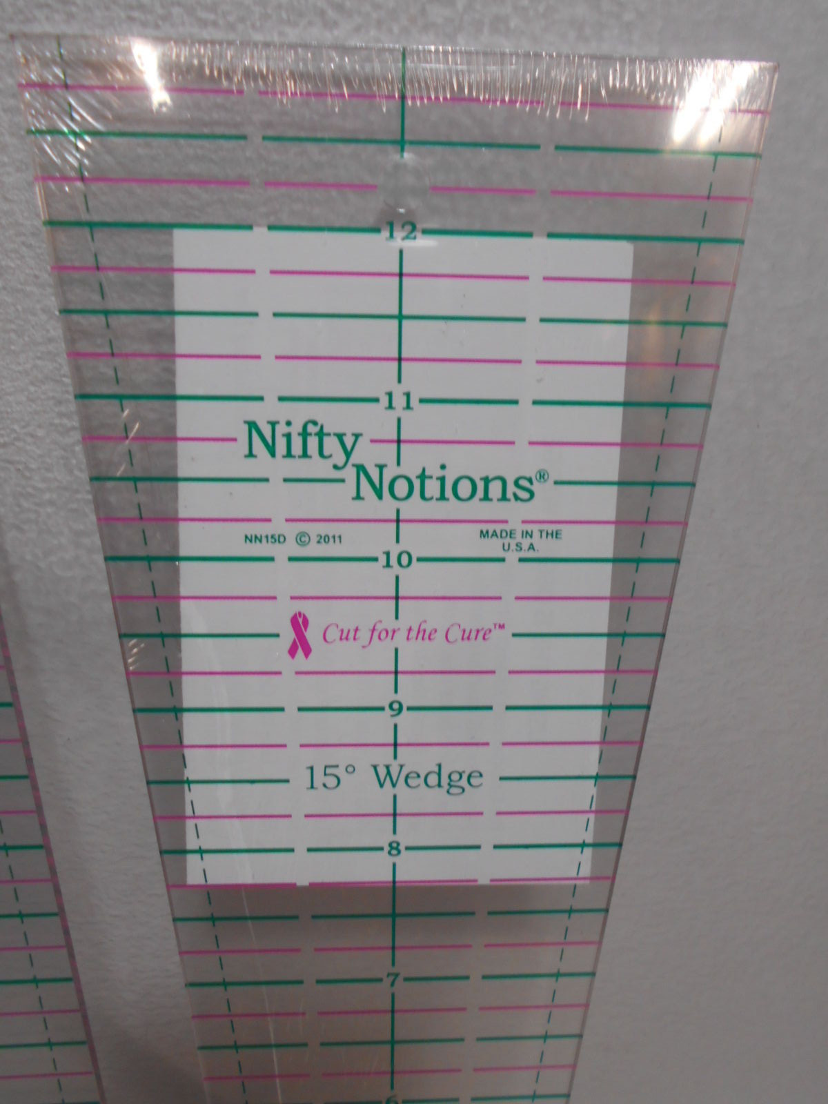 X2 15 Degree Wedge Ruler Nifty Notions NN15D Fabric Sewing Crafts ...